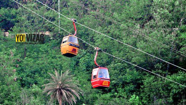 Ropeway at Kailasagiri, Vizag is always happiness on a good day or bad
