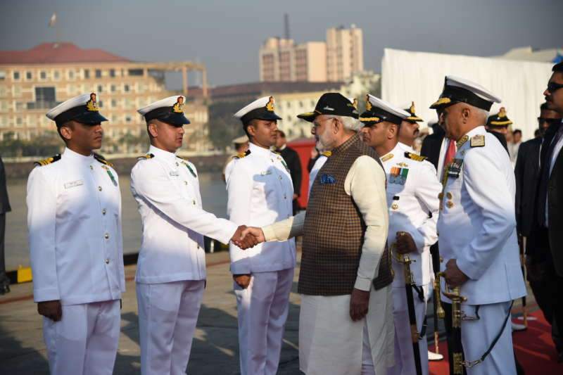 Prime Minister of India Shri Narendra Modi commissions Indian Navy ...