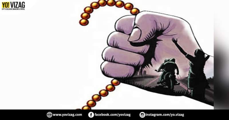 Consecutive chain snatching incidents cause panic in Vizag