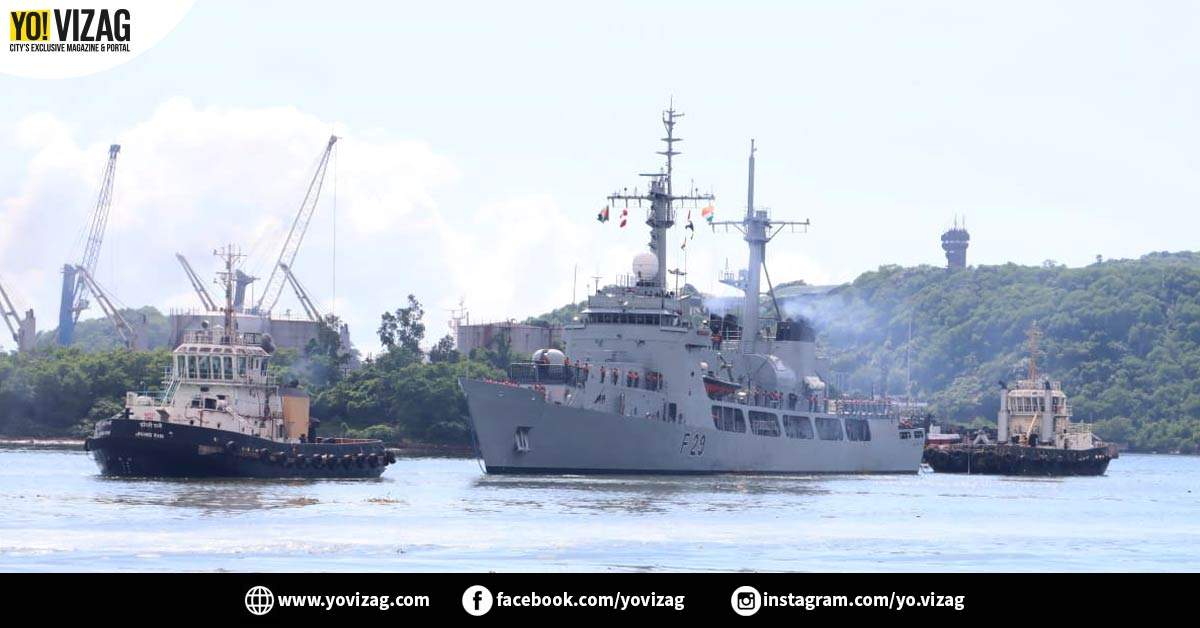 Naval ship from Bangladesh arrives at Visakhapatnam