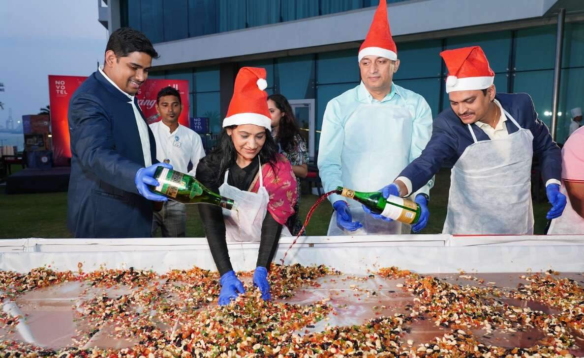 Photo gallery: Cake mixing event at Novotel Varun Beach, Vizag