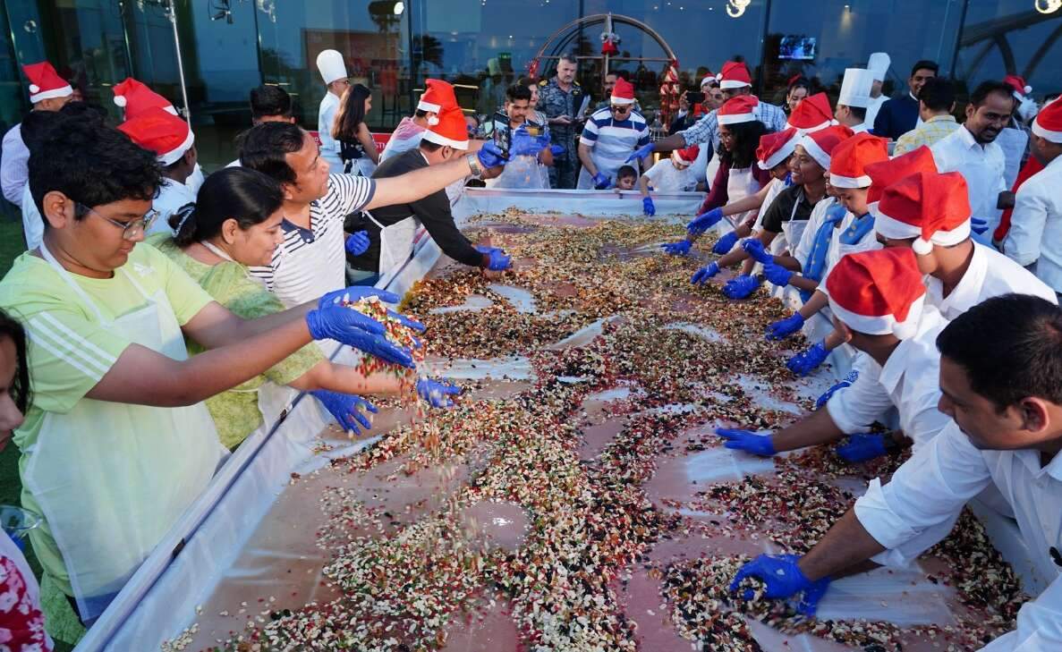 Photo gallery: Cake mixing event at Novotel Varun Beach, Vizag