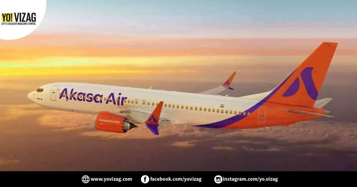 Akasa Air opens booking for flights between Visakhapatnam and Bangalore