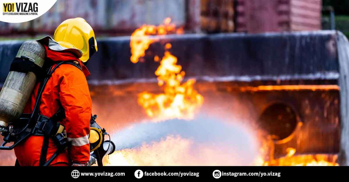 Visakhapatnam: Fire accident at Kancharapalem PS, two-wheelers worth Rs ...