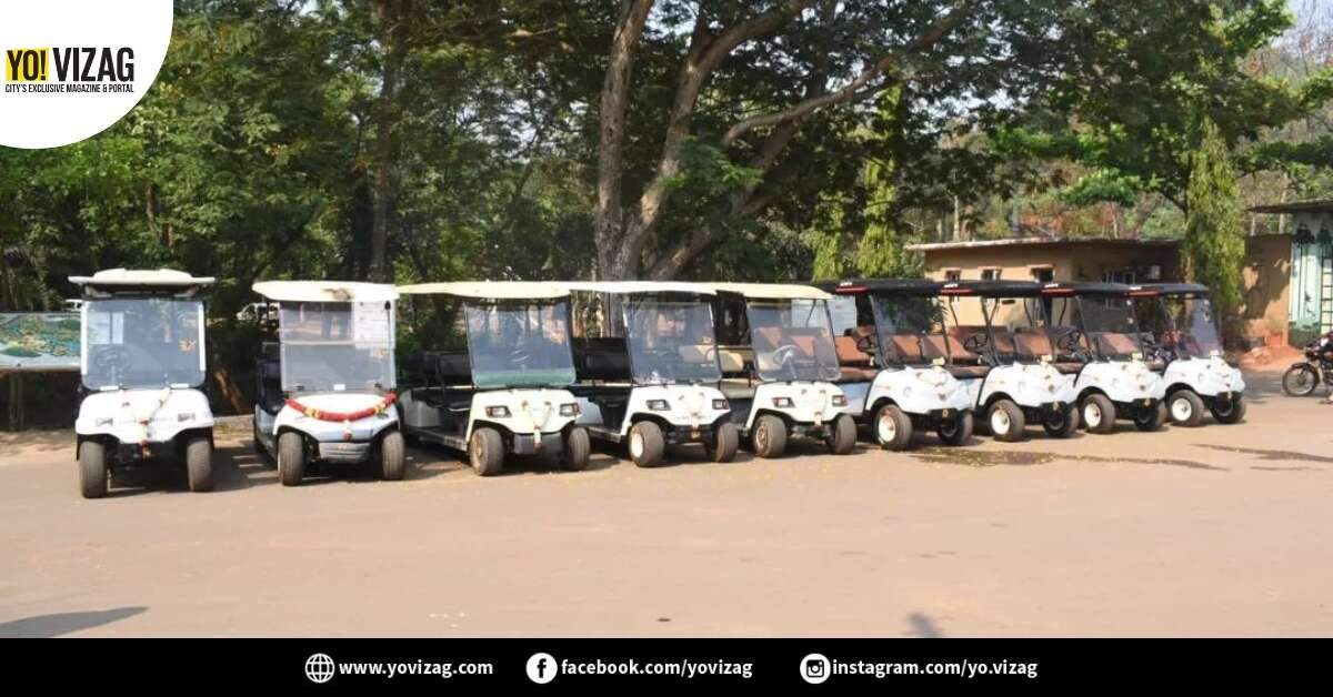 Zero carbon battery-operated vehicles flagged-off at Vizag Zoo