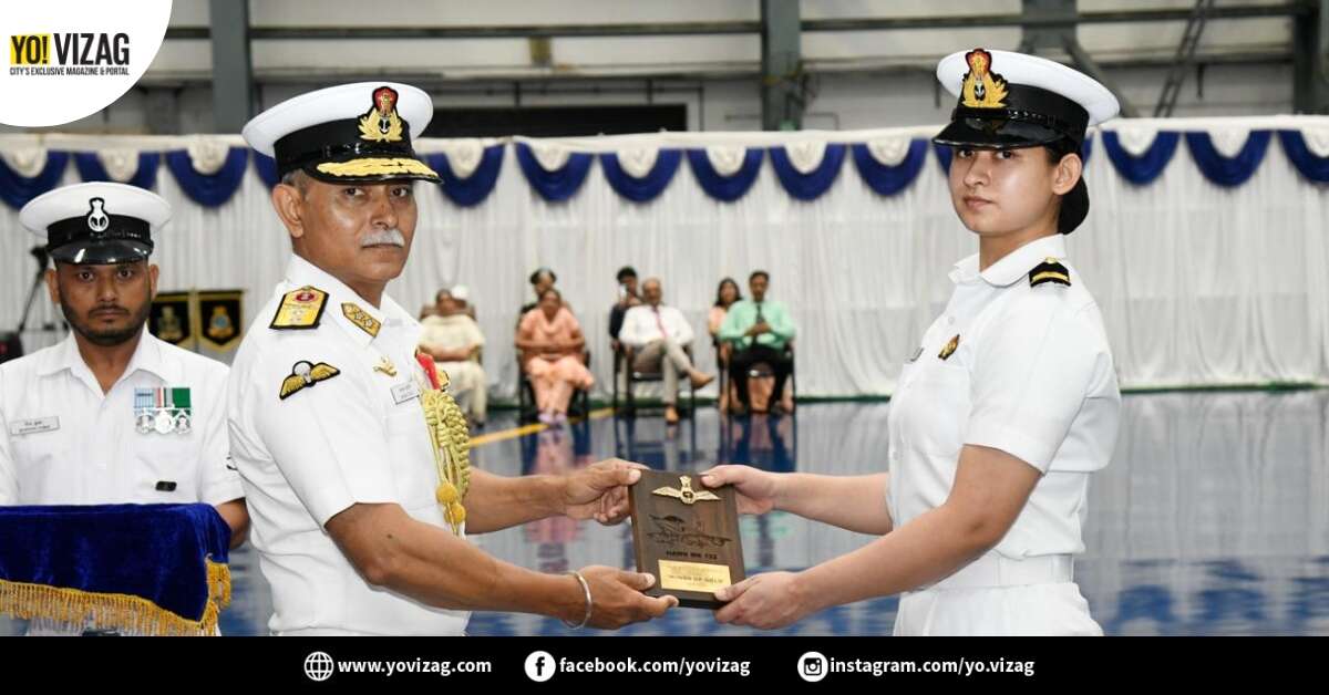 First Woman Fighter Pilot of Indian Navy inducted in Visakhapatnam