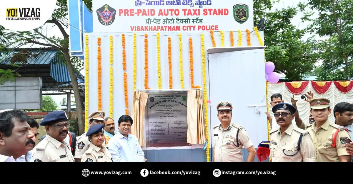 Prepaid Auto, Taxi Stand Inaugurated at Duvvada Railway Station in Vizag